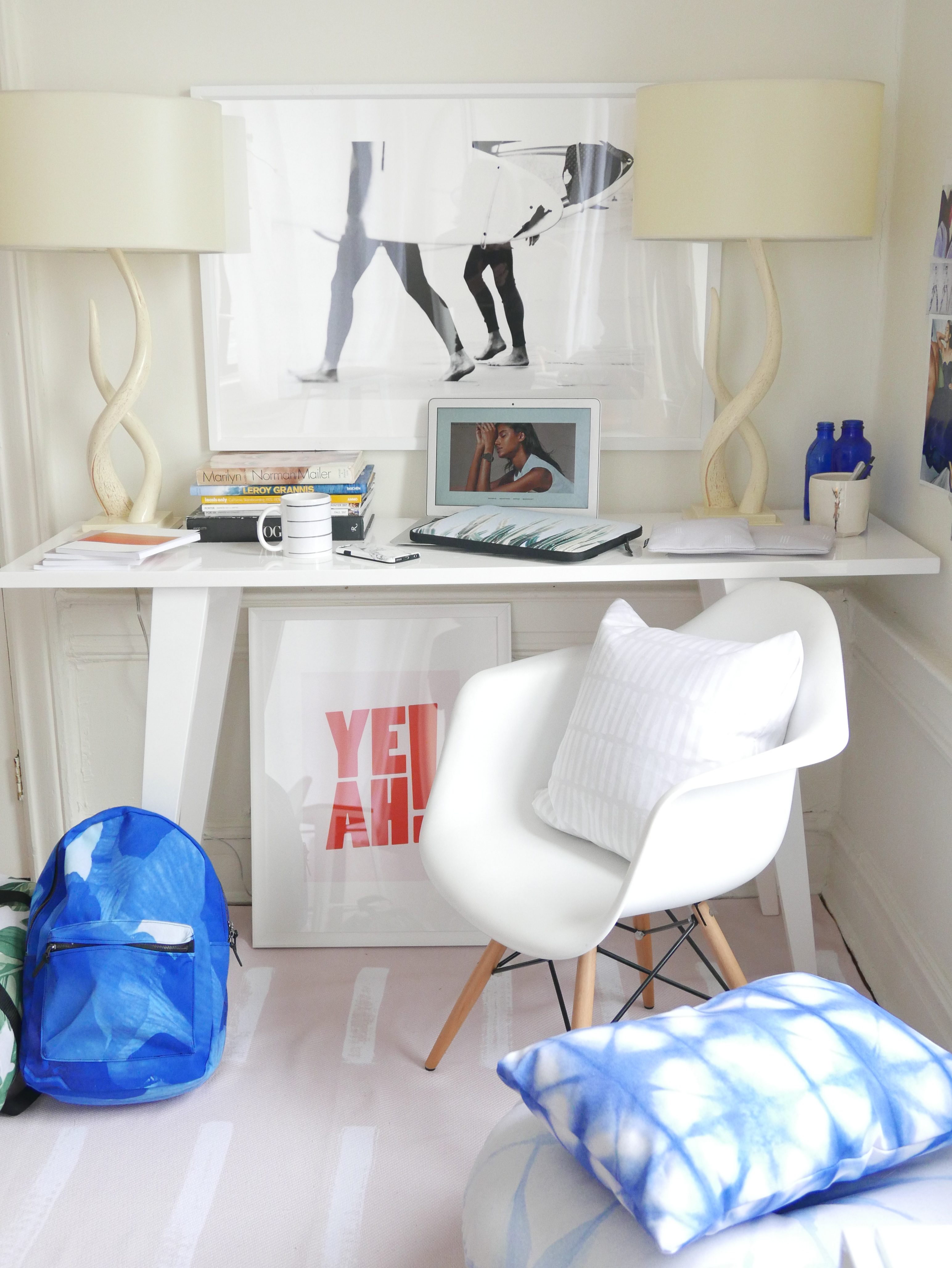 Make Waves With A Surf-Inspired Office Redo - Society6 Blog