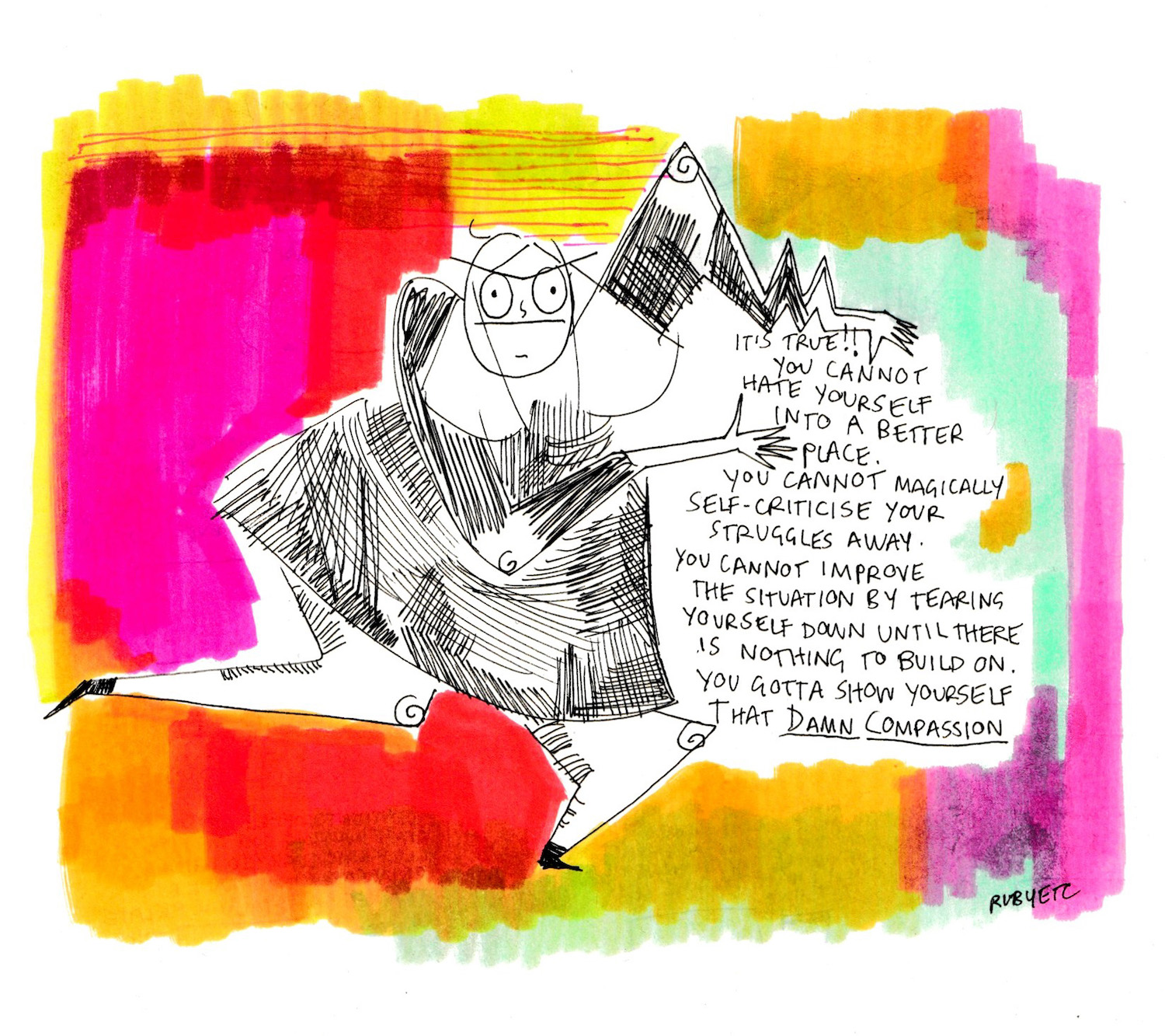 Finding Humor in Mental Health with Illustrator Ruby Elliot - Society6 Blog