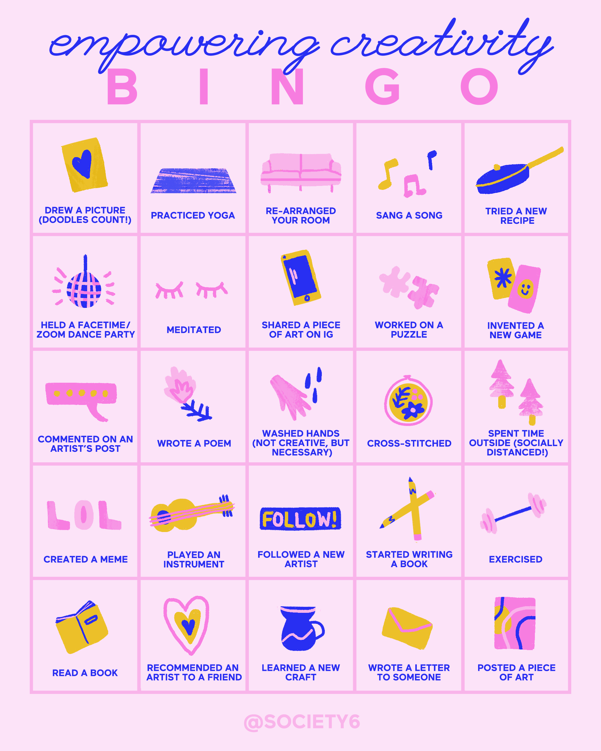 Empowering Creativity Bingo: Illustrated by Jenny Chang-Rodriguez ...